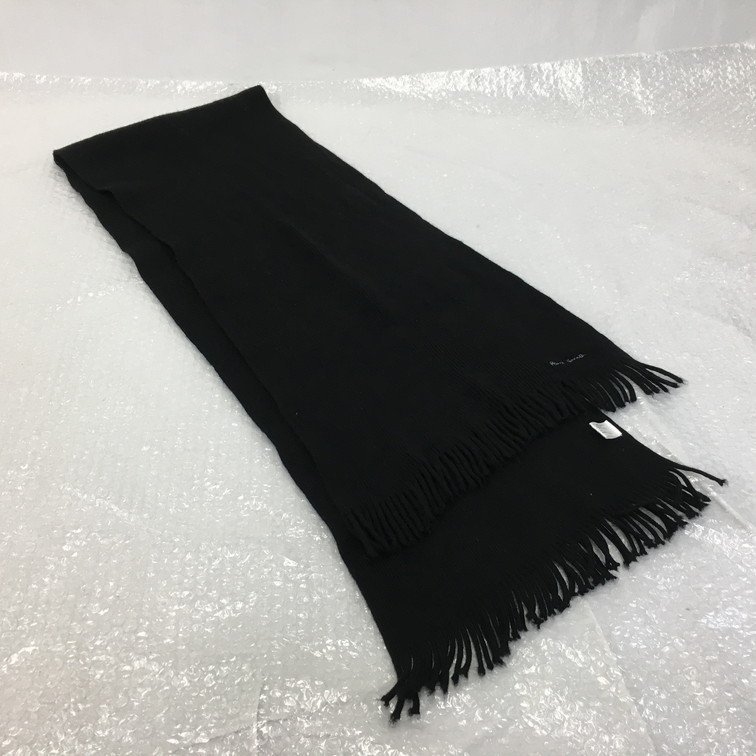 AKAH1029 ポールスミス Paul Smith マフラー 黒 長さ約148cm(服飾小物)｜売買されたオークション情報、yahooの商品情報をアーカイブ公開 - オークファン ...