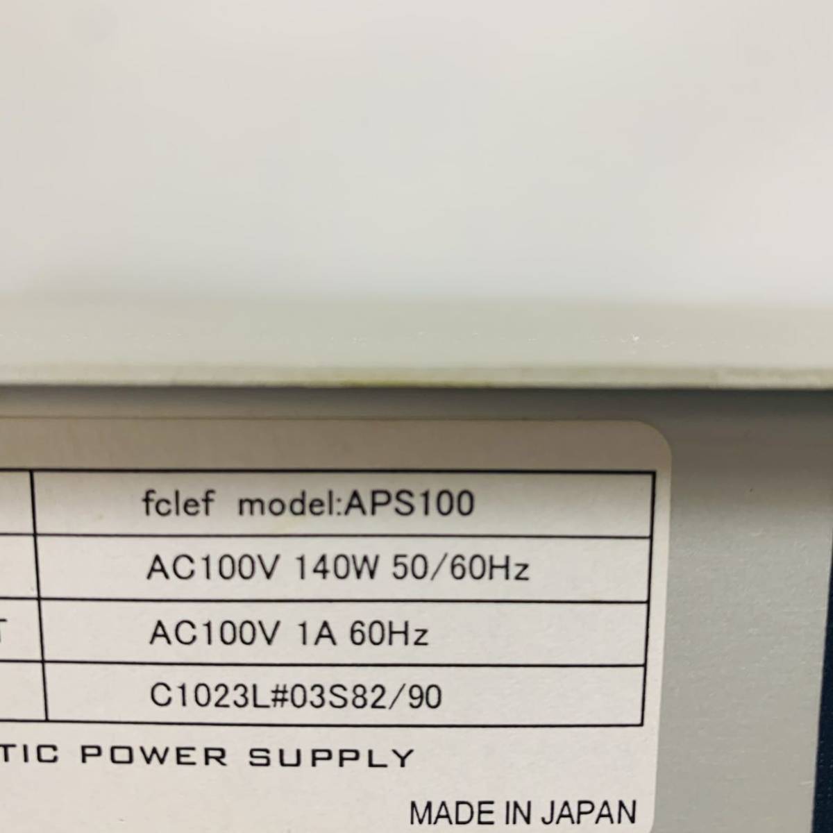 現状品 fclef バック工芸社 APS100 APS-100 クリーン電源 ACOUSTIC POWER SUPPLY(オーディオ機器)｜売買されたオークション情報、yahooの商品情報を ...