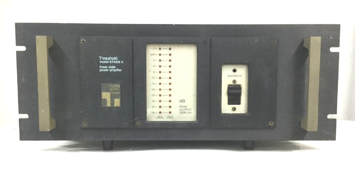 ステレオパワーアンプ スレッショルド THRESHOLD STASIS 2 パワーアンプ ステイシス回路 カレントミラー出力 200W+200W s2593(一般)｜売買されたオークション情報 ...