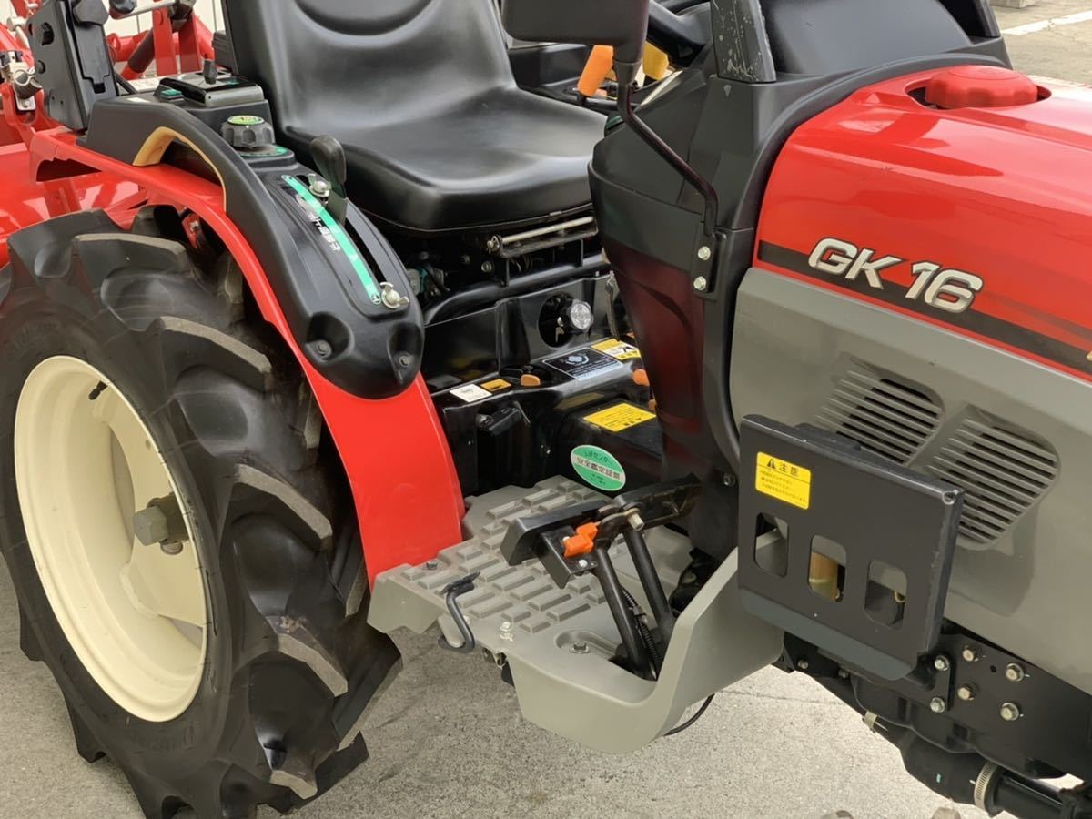 30アワー ヤンマートラクター GK16 16馬力 エコトラ 倍速 ロータリー正逆 傾き自動 バックアップ付(車体)｜売買されたオークション ...