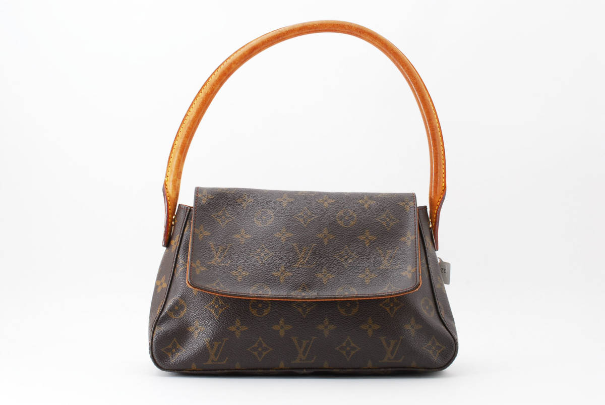 1円スタート Louis Vuitton ルイヴィトン モノグラム ミニルーピング ハンドバッグ ショルダーバッグ M51147 22 ...
