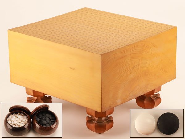 流 囲碁道具 本榧 碁盤 本蛤那智黒碁石30号 碁笥付 箱付 KJ560(囲碁)｜売買されたオークション情報、yahooの商品情報をアーカイブ ...