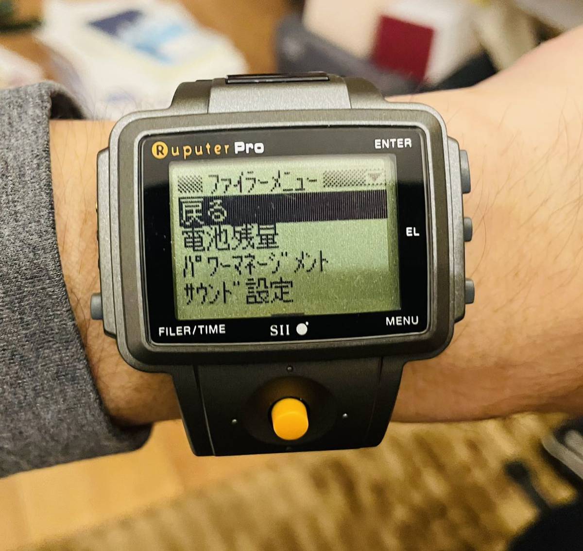 90sビンテージ セイコーラピュータプロ Ruputer Pro 腕コン プロスペック プロトレック プロマスター デジタル ツノクロ ...