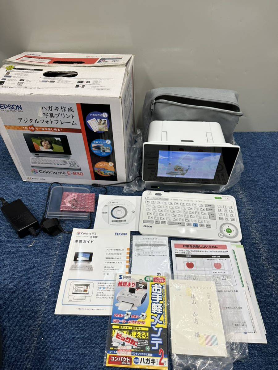 EPSON エプソン Colorio me カラリオミー E-830 コンパクト プリンター 年賀状 ハガキ(エプソン)｜売買されたオークション情報、yahooの商品情報をアーカイブ公開 ...