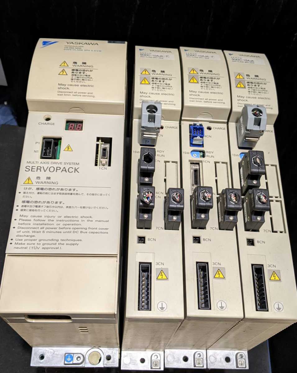 安川電機 YASNAC サーボアンプ VS-656MR5 SGDC-15AJA SGDC-10AJA-F 現状品 ヤマト着払い 稼働していた ...