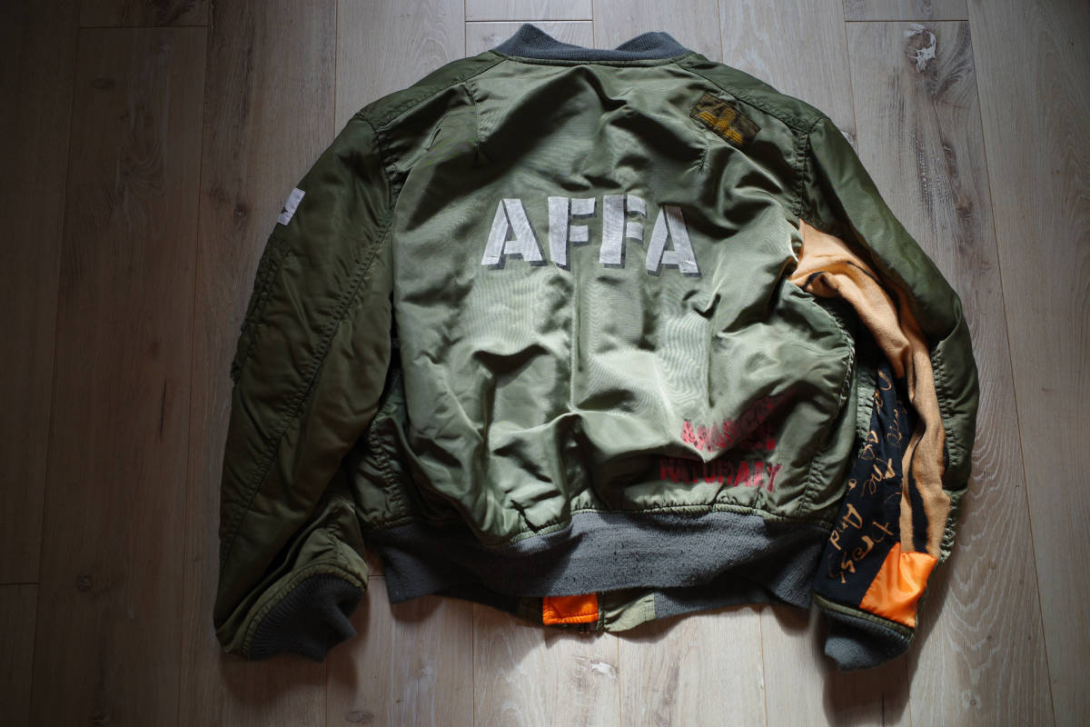 稀少 90's 初期 AFFA MA-1/HFA 藤原ヒロシ good enough /ジョニオUNDERCOVER/LAST ORGY ...