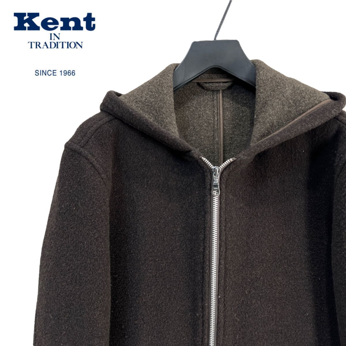 Kent tailored by VAN JACKET ケント ヴァンヂャケット ジップアップ ウール ジャケット パーカー L メンズ ブラウン 日本製 秋 冬(Lサイズ)｜売買された ...