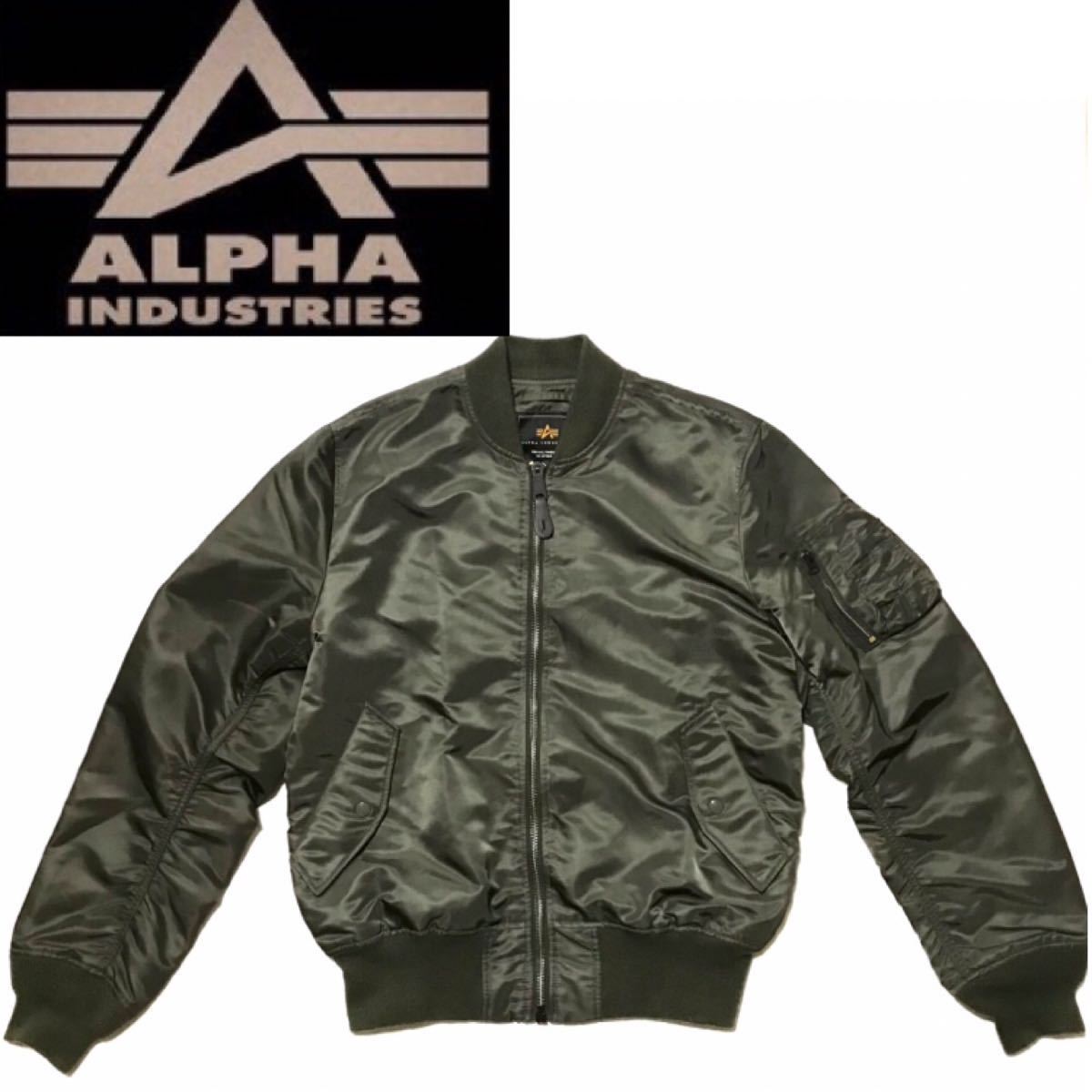 XL ビックシルエット メンズ ALPHA INDUSTRIES アルファインダストリーズ MA1 グリーン TA0414-076 フライトジャケット 薄手(XLサイズ以上)｜売買された ...