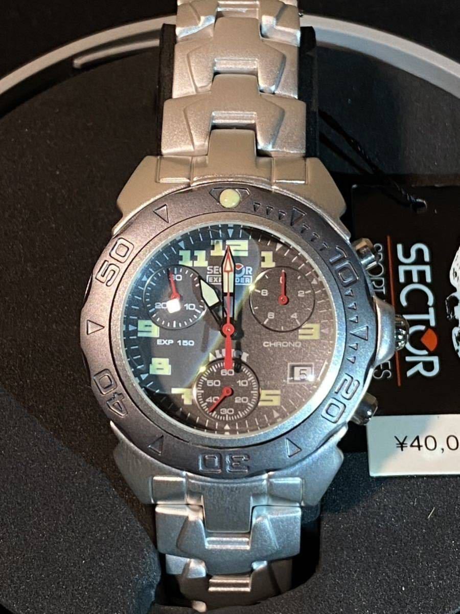 セクター SECTOR ALUTEK EXP150 グレー クロノグラフ アルミベルト 軽量 同様 電池切れ クォーツ メンズ腕時計(セクター ...