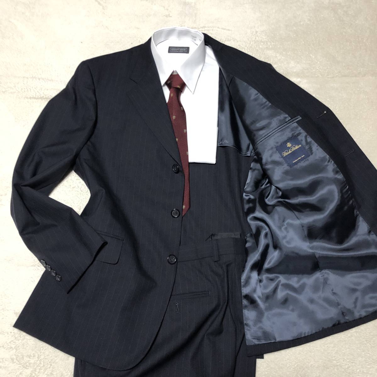 ブルックスブラザーズ BROOKS BROTHERS なXLサイズ テーラージャケット スーツセットアップ チャコールグレー 背抜き 3B(Lサイズ)｜売買されたオークション情報、yahooの ...