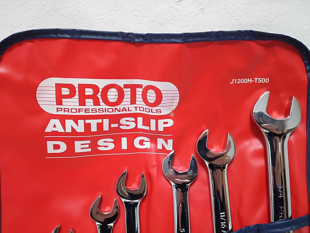 PROTO プロト USA コンビネーションレンチ スパナ メガネレンチ ANTI-SLIP DESIGN J1200H-T500 6種 欠品 ...