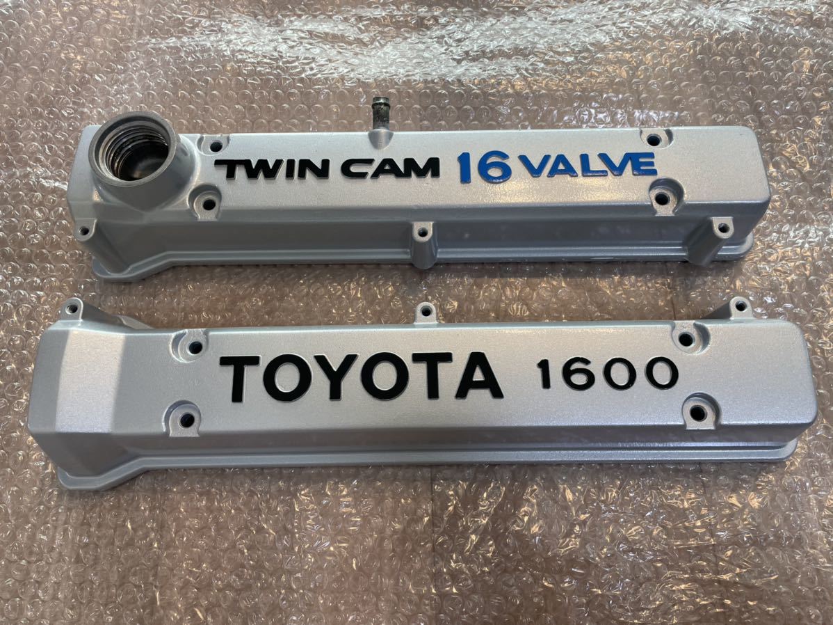 在庫有 即発送 プロの仕上げ AE92 AE86 4AG 純正塗装仕様 16VALVE 文字青 ヘッドカバー カムカバー タペットカバー ...