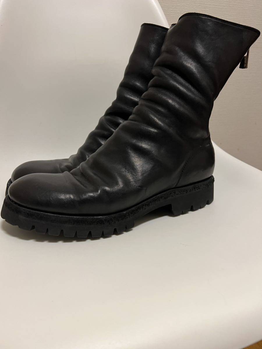 42 GUIDI 788V Back Zip High Boots Horse Full Grain グイディ ブーツ 革靴 Vibram ...