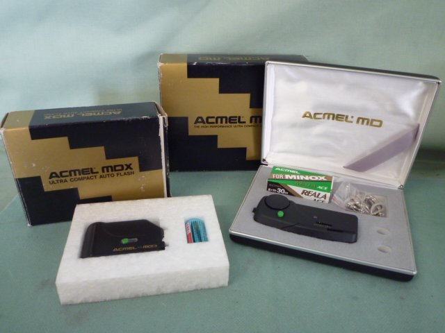 CSA-00215-08 ACMEL MD&MDX 超小型フィンガーカメラ アクメルMD 超小型ストロボ アクメルMDX 浅沼商会 浅沼カメラ ...