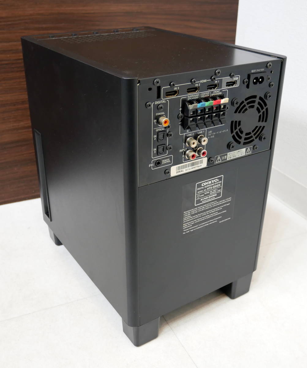 R501-B72 現状品 オンキョー ONKYO アンプ内蔵サブウーファー HTX-55HDX ホームシアター/サウンドシステム 映画鑑賞 ...