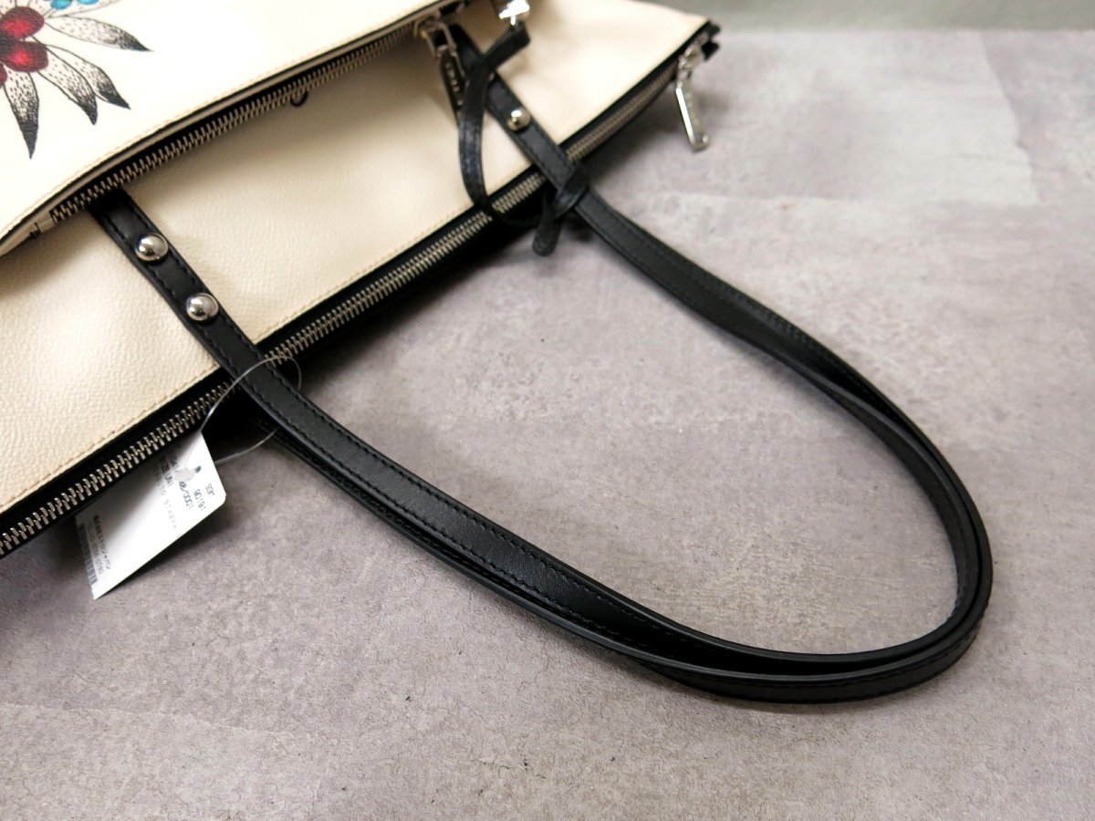 ETRO エトロ 花柄 PVC カーフ レザー 本革 トート バッグ 黒 白 SV金具 肩掛け A4 書類 収納 ポーチ タグ付き Js33700(かばん、バッグ)｜売買されたオークション情報 ...