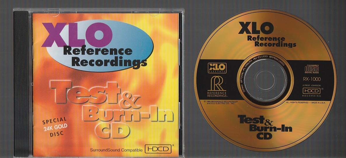 XLO Reference Recordings Test & Burn in CD 24K GOLD ゴールド HDCD 輸入盤 RX ...