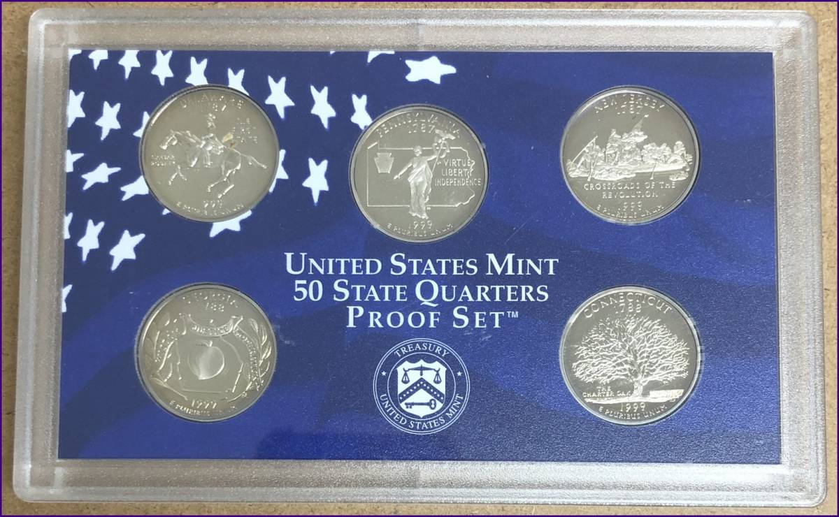 1スタ 米国 UNITED STATES MINT 50 STATE QUARTERS PROOF SET(北アメリカ)｜売買された ...