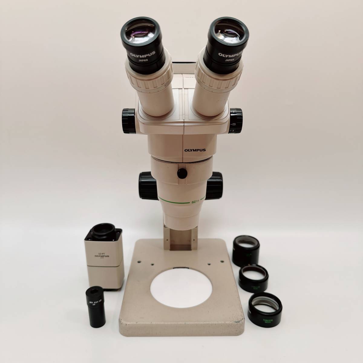 オリンパス OLYMPUS 三眼 実体顕微鏡 SZ1145TR SZ-ST GSWH10X/22 NFK 3.3×LD SZ-PT 73AL0.5X 73AL1.5X 73AL2X 顕微鏡 ...