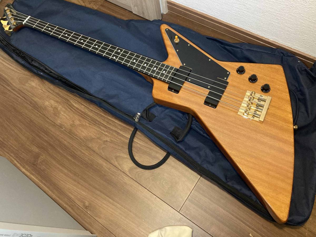Epiphone Korina Explorer Bass 2016 動画有 Hipshot Custom エレキベース Kickass ...