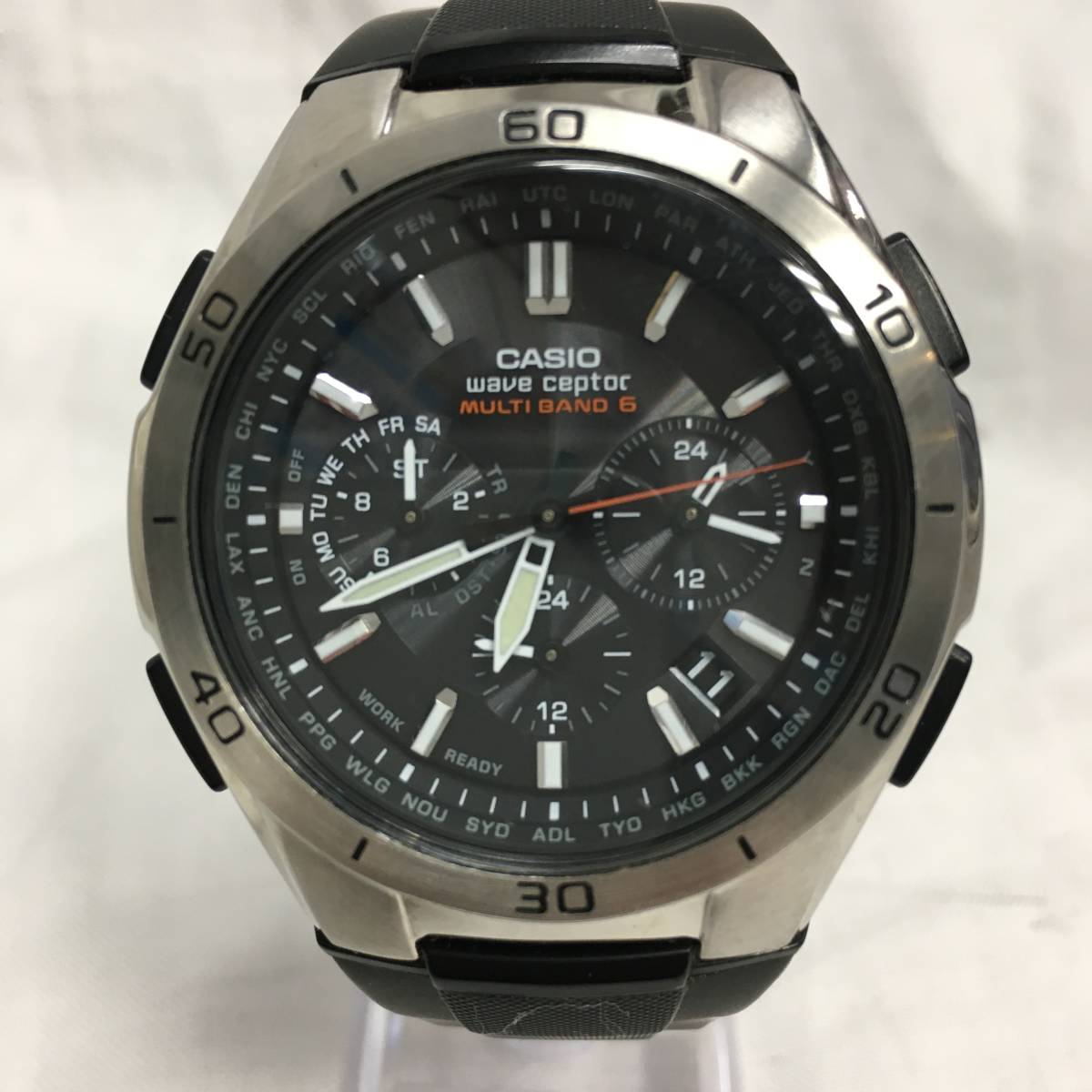 CASIO カシオ wave ceptor ウェーブセプター 5174 WVQ-M410 MULTI BAND6 メンズ 電波ソーラー 腕時計 ...
