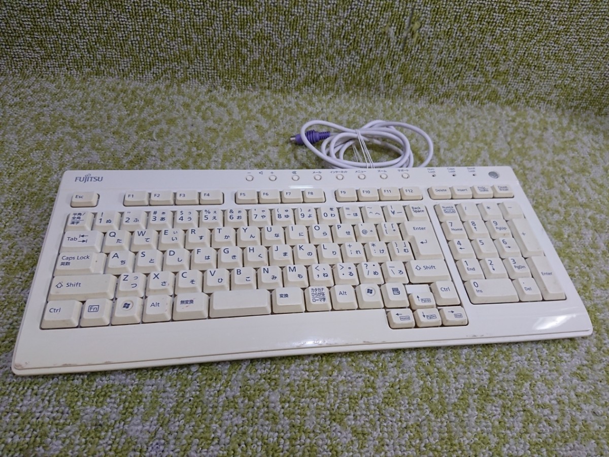 管理1345 富士通 FUJITSU PS/2キーボード KB-0715 み ジャンク(PS/2キーボード)｜売買されたオークション情報 ...