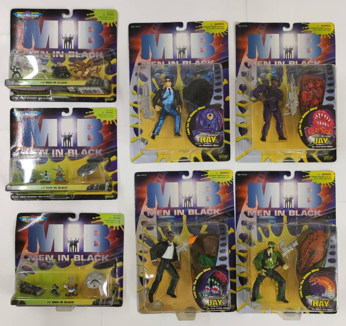 MIB MEN IN BLACK Micro Machines #1 #2 #3 メン イン ブラック マイクロマシーンズ KAY JAY ...