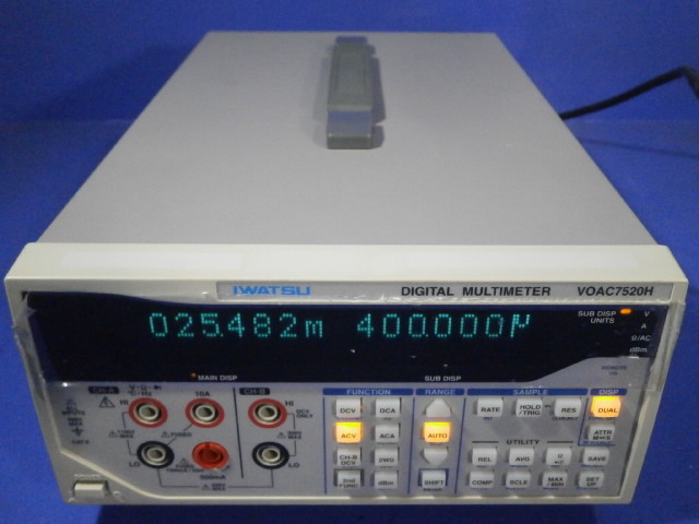 IWATSU VOAC7520H DIGITAL MULTIMETER(その他)｜売買されたオークション情報、yahooの商品情報をアーカイブ ...