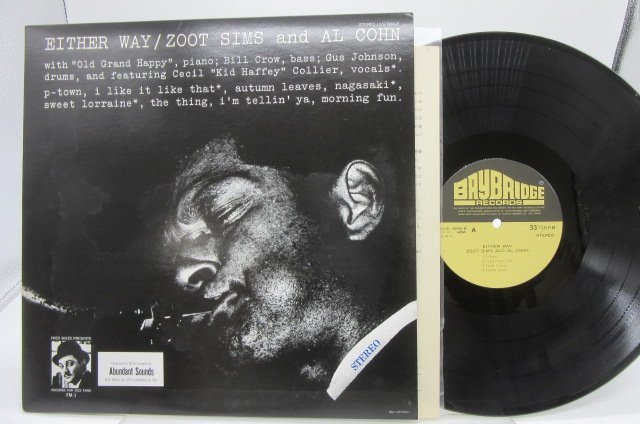 国内盤 Zoot Sims Either Way LP 12インチ /Baybridge Records ULS-1686-B /Jazz ...