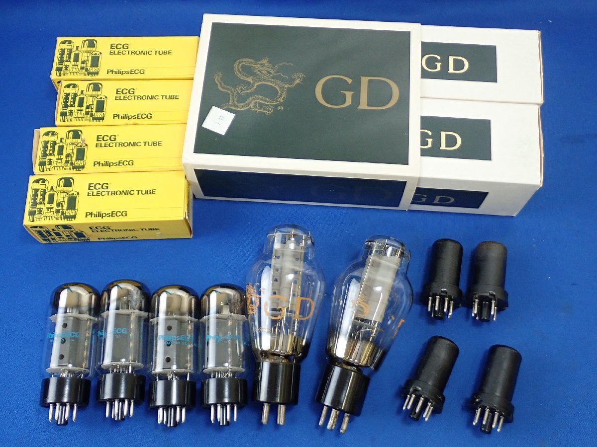 真空管 まとめ GD Golden Dragon 4-300B Philips ECG 6CA7-EL34 6J5 USA EXTENT ...
