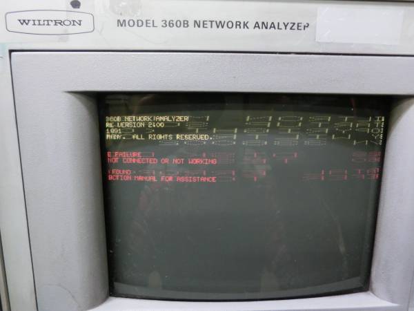 WILTRON 360B NETWORK ANALYZER 3621A TEST SET付 アンリツ(その他)｜売買されたオークション情報 ...