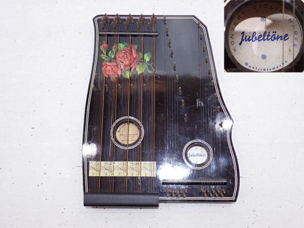 Y8866 アンティーク konzert-violine-harfe 卓上ハープ 現状品/MAX LAUSMANN Klingenthal ...