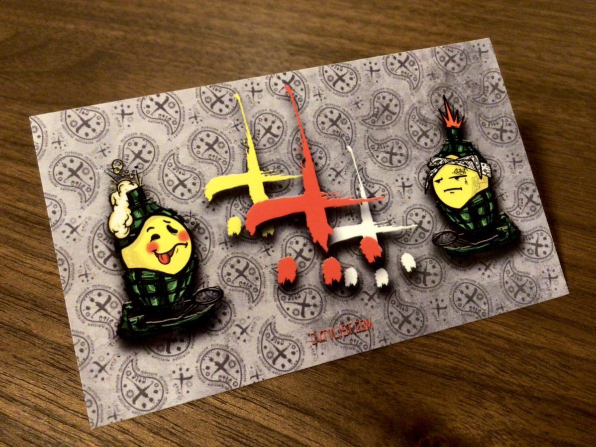 CVTVLIST CTLS KILLER SMILEY BOMB STICKER “GRAY“ カタリスト スマイリーボム ステッカー“グレー ...