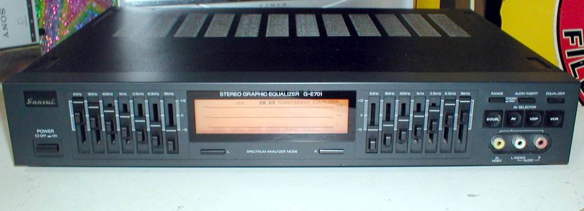 Sansui COMPONENT G-E701 STEREO 7BAND GRAPHIC EQUALIZER JUNK 山水 薄型 7素子 グラフィック イコライザー(イコライザー)｜売買され ...