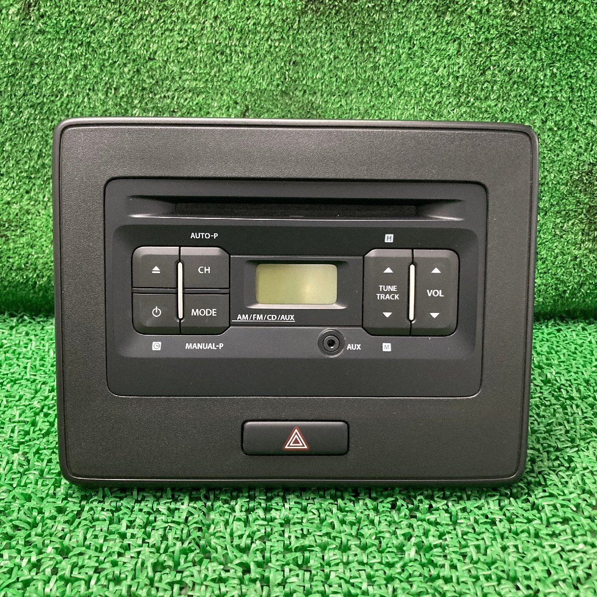 スズキ純正 クラリオン オーディオ 黒無塗装 パネル付 ワゴンR FA MH85S PS-3567 39101-63R00 作動確認済 ...