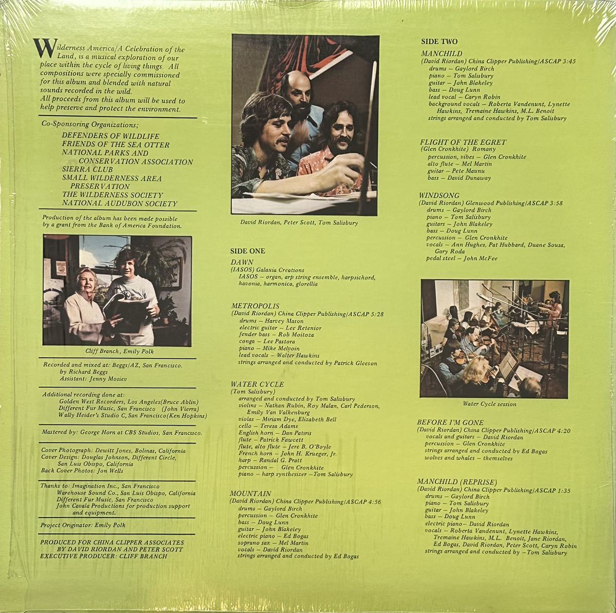 伝説的自主盤コンピ Wilderness America A Celebration Of The Land LP Wallace Smith Broecker Iasos Patrick ...