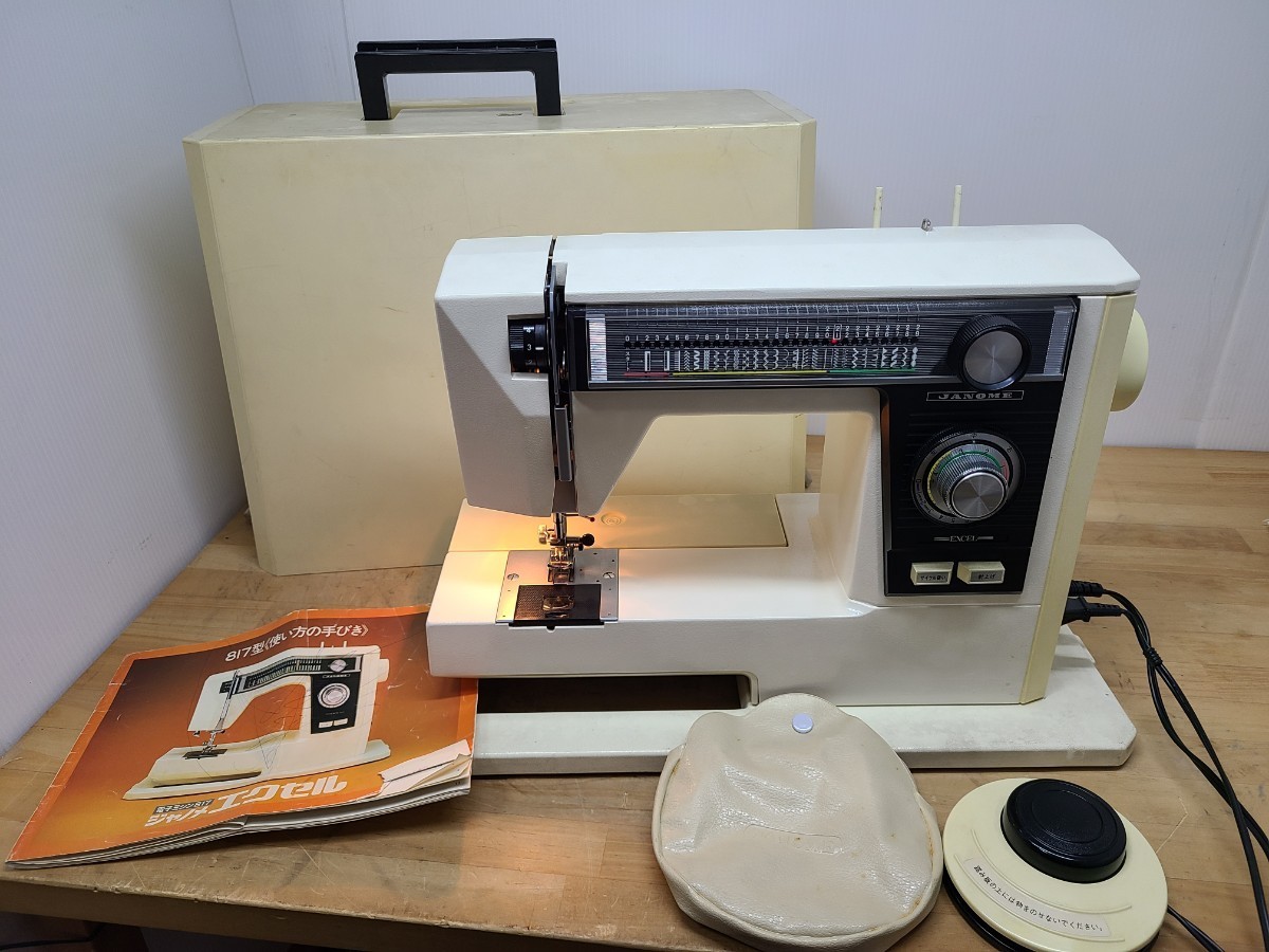 JANOME MODEL 817 ジャノメミシン エクセル 1円スタート ハンドクラフト(ジャノメ)｜売買されたオークション情報、yahooの ...
