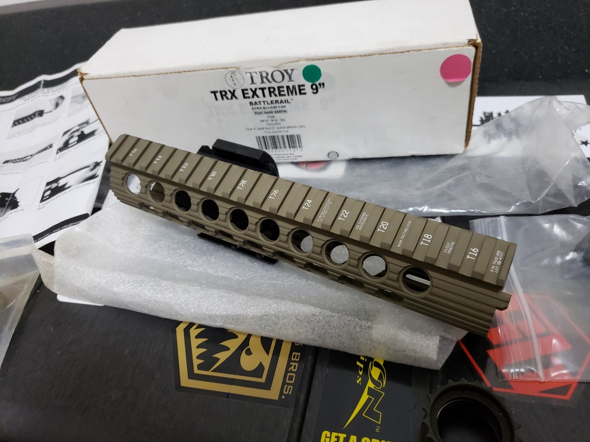 実物 TROY TRX 9inch BATTLE RAIL FBI SWAT HRT M7A1 US MARSHAL DEA ATF ODA ...