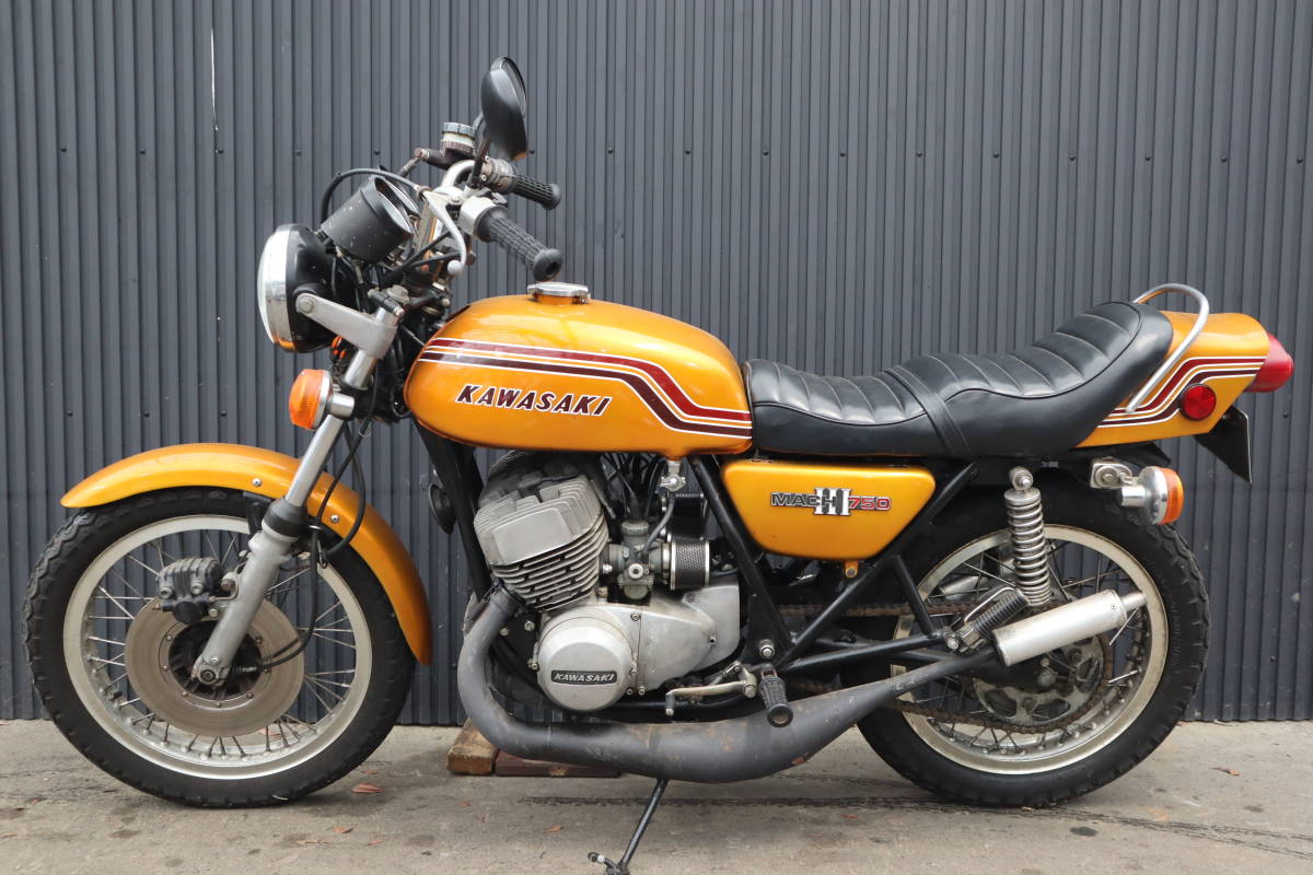 SS750 H2 車検満タン 絶好調 男のマシン SS500 GT380 Z1 Z2 Z750RS Z1000MK2 GT750 CBX400F GS400 SS350 SS250 KH400 ...