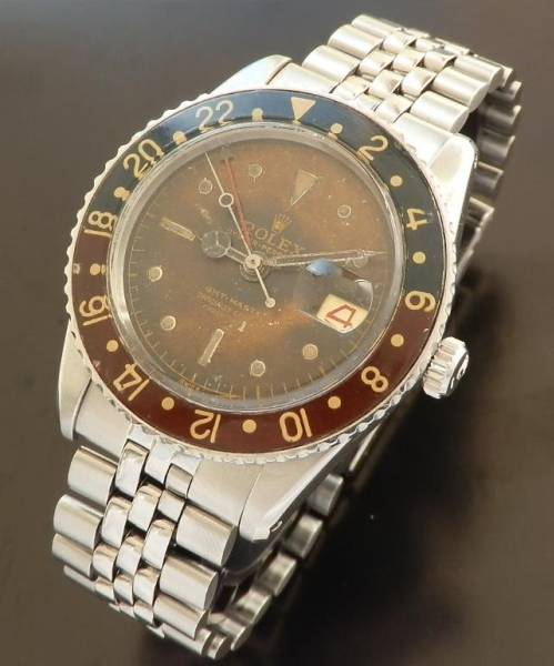 激 トロピカルミラー ロレックス GMTマスターRef.6542 1958(本体)｜売買されたオークション情報、yahooの商品情報をアーカイブ公開 - オークファン（aucfan.com）