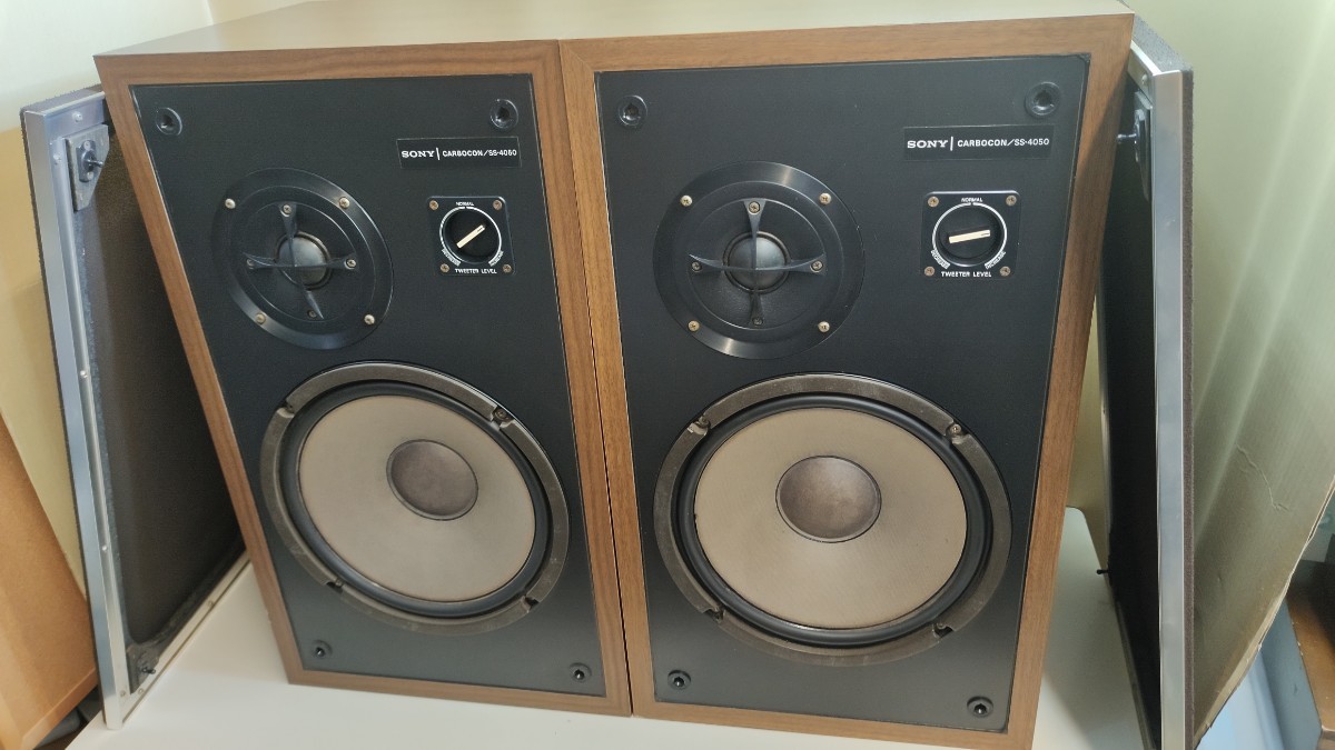 大阪 堺市 引き取り可 SONY SS-4050 スピーカー ヴィンテージ アンティークスピーカー ソニー 2way 密閉方式 ブックシェルフ ...