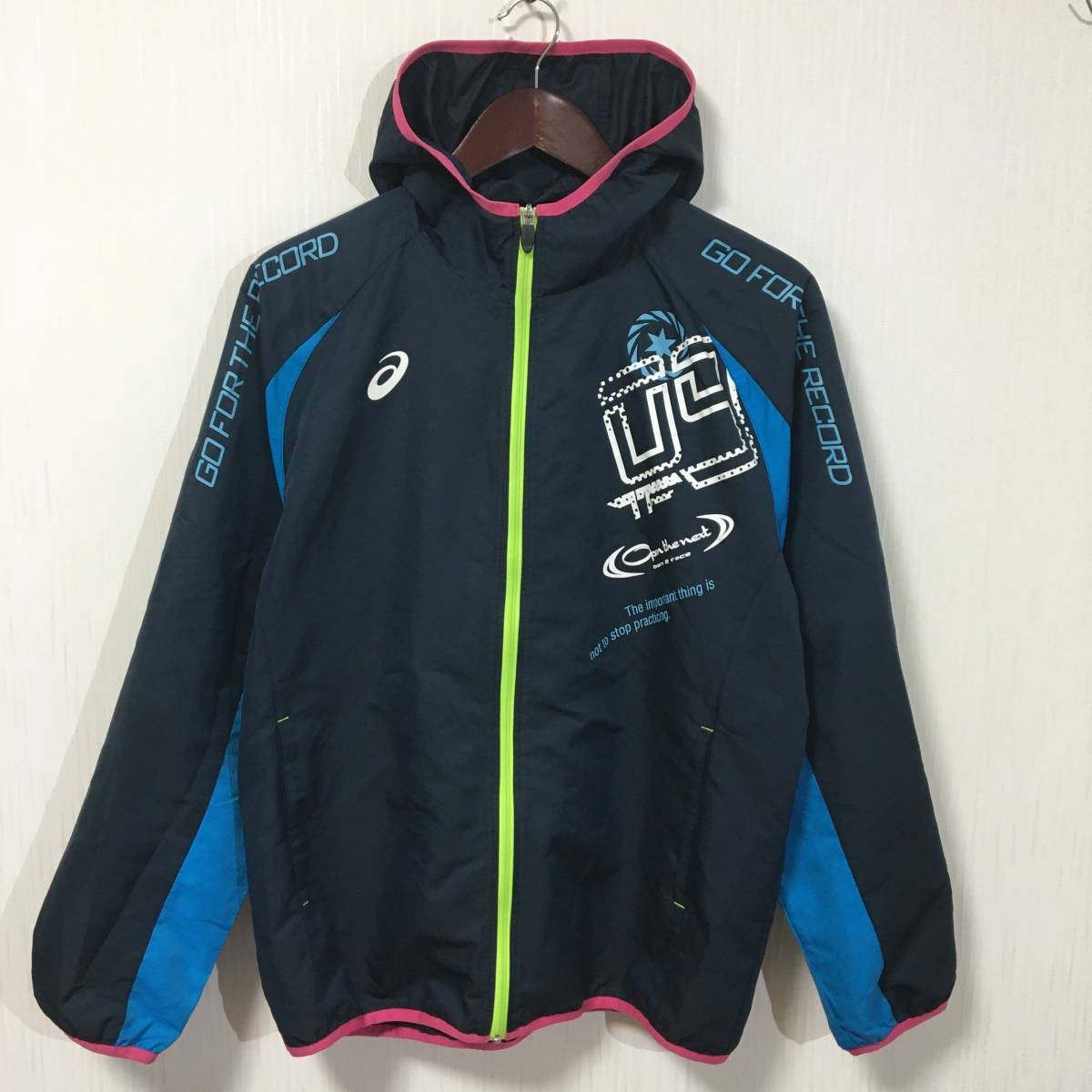 状態良好 asics アシックス TF09 ウインドブレーカージャケット ピステパーカー メンズLサイズ スポーツウェア 野球 陸上競技 ...