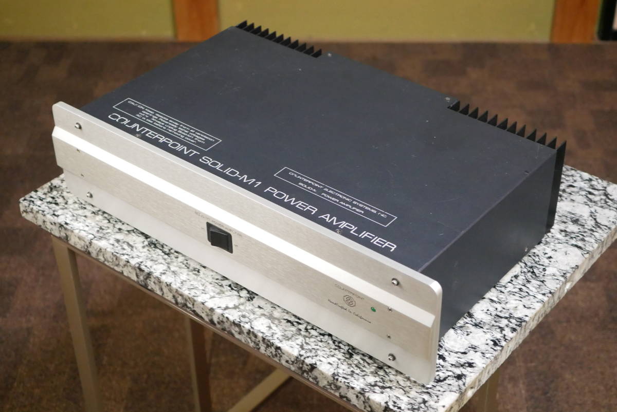 COUNTER POINT タウンターポイント SOLID-M1 パワーアンプ 珍しいソリッドステート式 メンテ済みの(その他)｜売買されたオークション情報、yahooの商品情報をアーカイブ ...