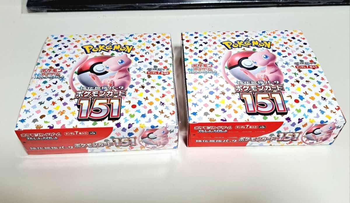 2box 本人確認済み ポケモンカード151 レシート付属 2箱 2ボックス シュリンク付き1箱 シュリンク無し1箱 拡張パック(パック、ボックス、特殊セット)｜売買されたオークション情報 ...