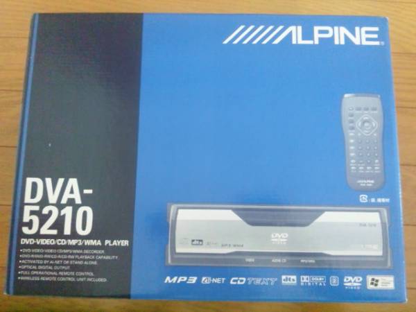 アルパイン DVA-5210 DVDVIDEO/CD/MP3WMA PLAYER ALPINE(DVDプレイヤー)｜売買されたオークション情報 ...