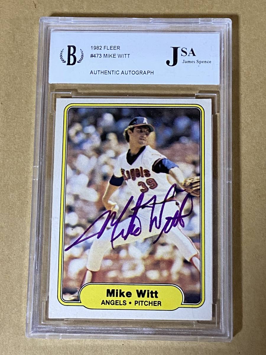 1982 FLEER MIKE WITT 直筆サインカード 直書き マイク ウィット(Fleer、Sky Box)｜売買されたオークション情報 ...