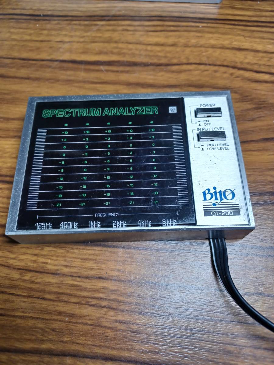 珍品 当時物 BiyoバイヨQi-200 スペクトラムアナライザー(カーオーディオ)｜売買されたオークション情報、yahooの商品情報を ...