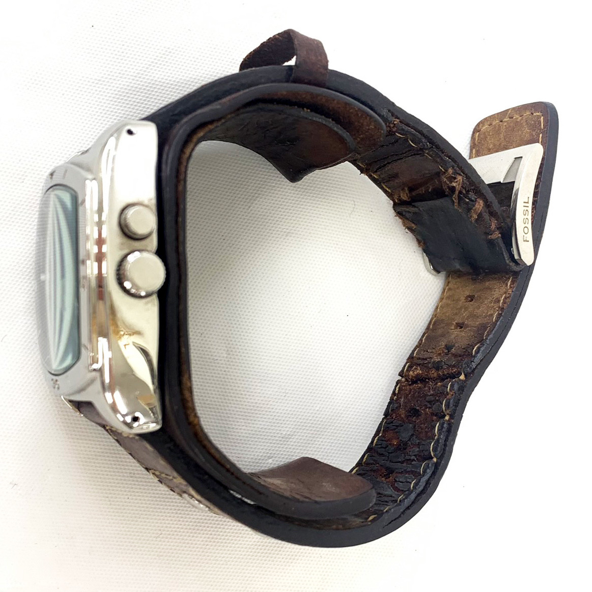 FOSSIL フォッシル 腕時計 ウォッチ クオーツ アナログ AM3695 レザー おしゃれ 電池交換済み み(フォッシル)｜売買された ...