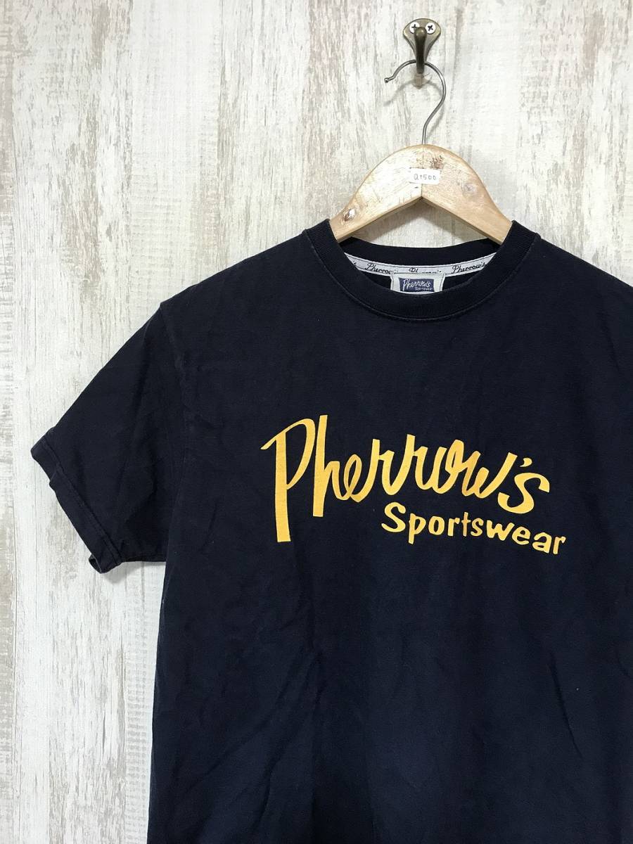 at500 フロントロゴTシャツ Pherrow's フェローズ 40 紺(文字、ロゴ)｜売買されたオークション情報、yahooの商品情報をアーカイブ公開 - オークファン（aucfan.com）