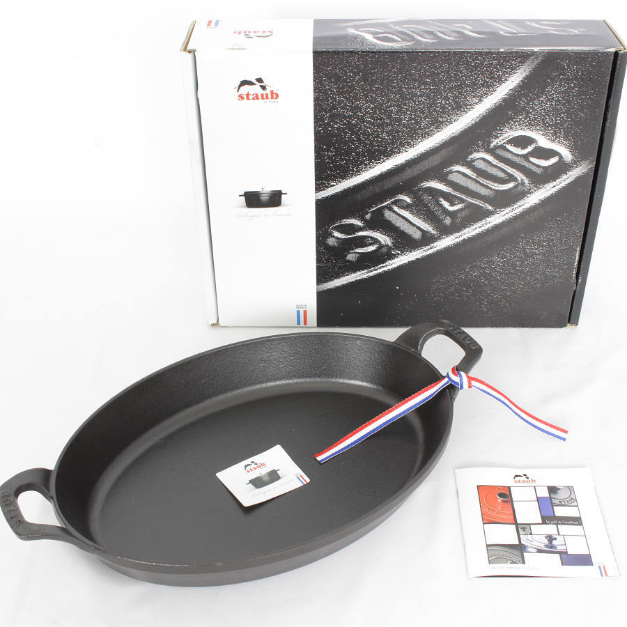 ストウブ オーバル スタッカブル ディッシュ ブラック 32cm 40509-342 ホーロー 鉄 staub 本体(両手鍋)｜売買された ...